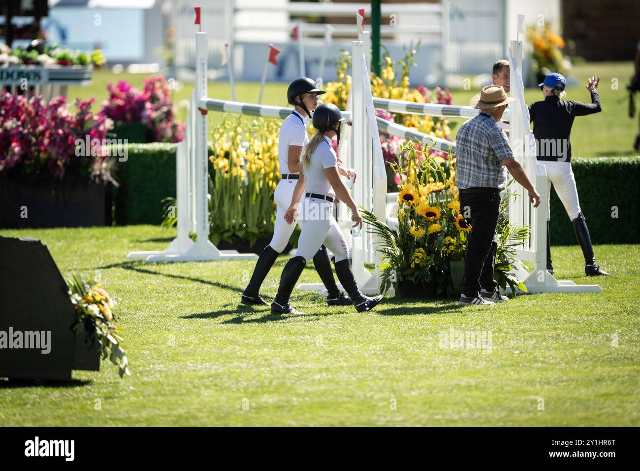 Calgary, Canada - Sept., 6, 2024. Jaydan Stettner, right, of Canada ...