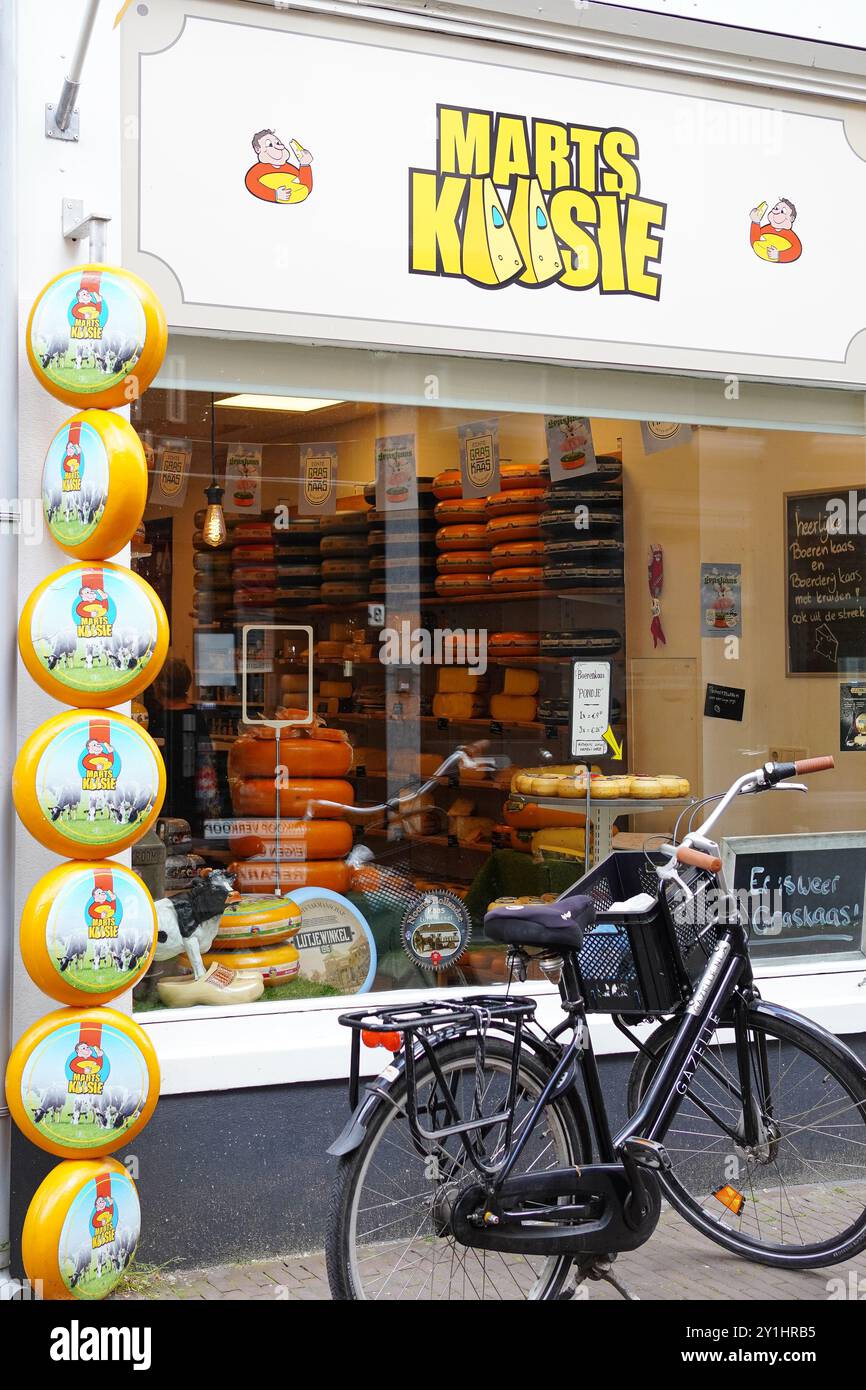 Gouda,Netherlands- 19 June 2024 ; Sign in the shape of Gouda wheel ...
