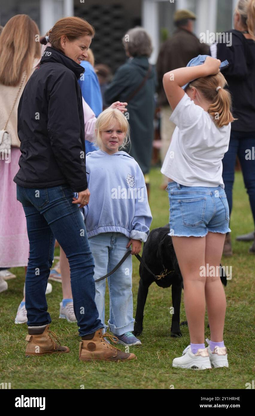 Mia Tindall (right) and her sister Lena Elizabeth Tindall (centre), at ...