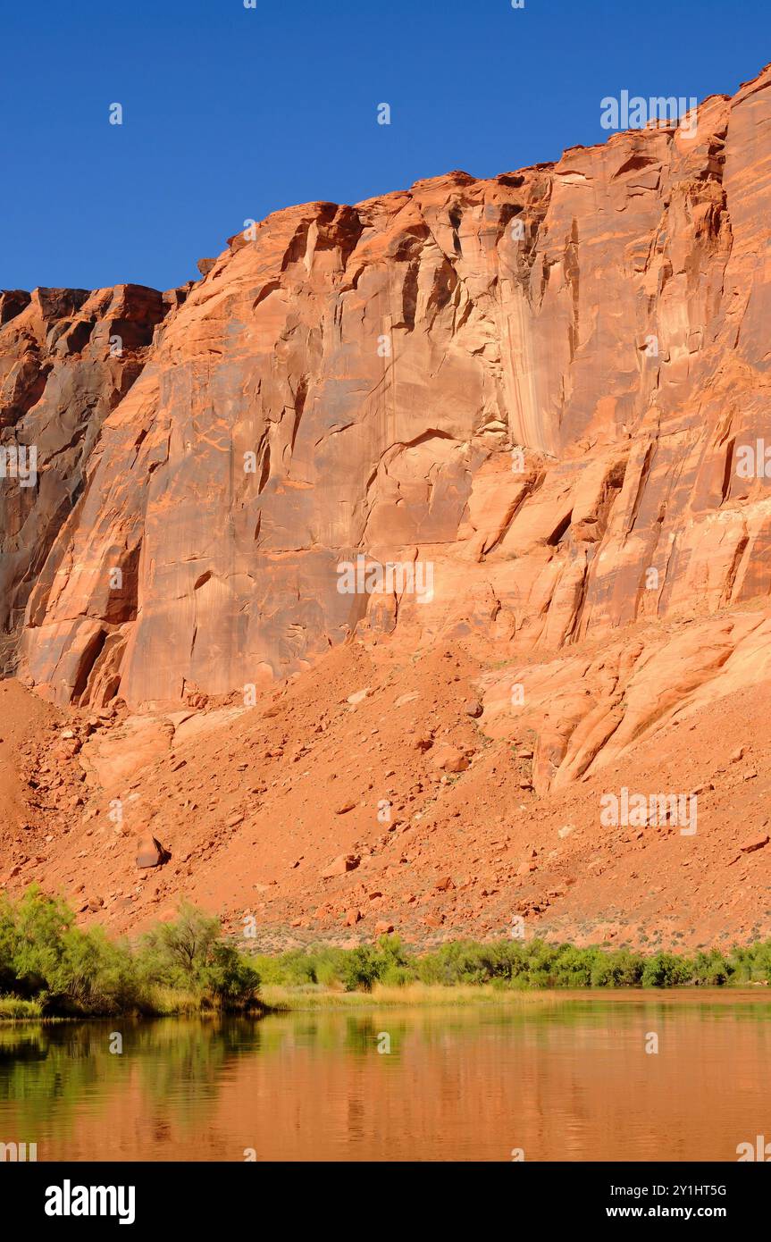 Colorado river and cliffs near Lee's Ferry Arizona Stock Photo - Alamy