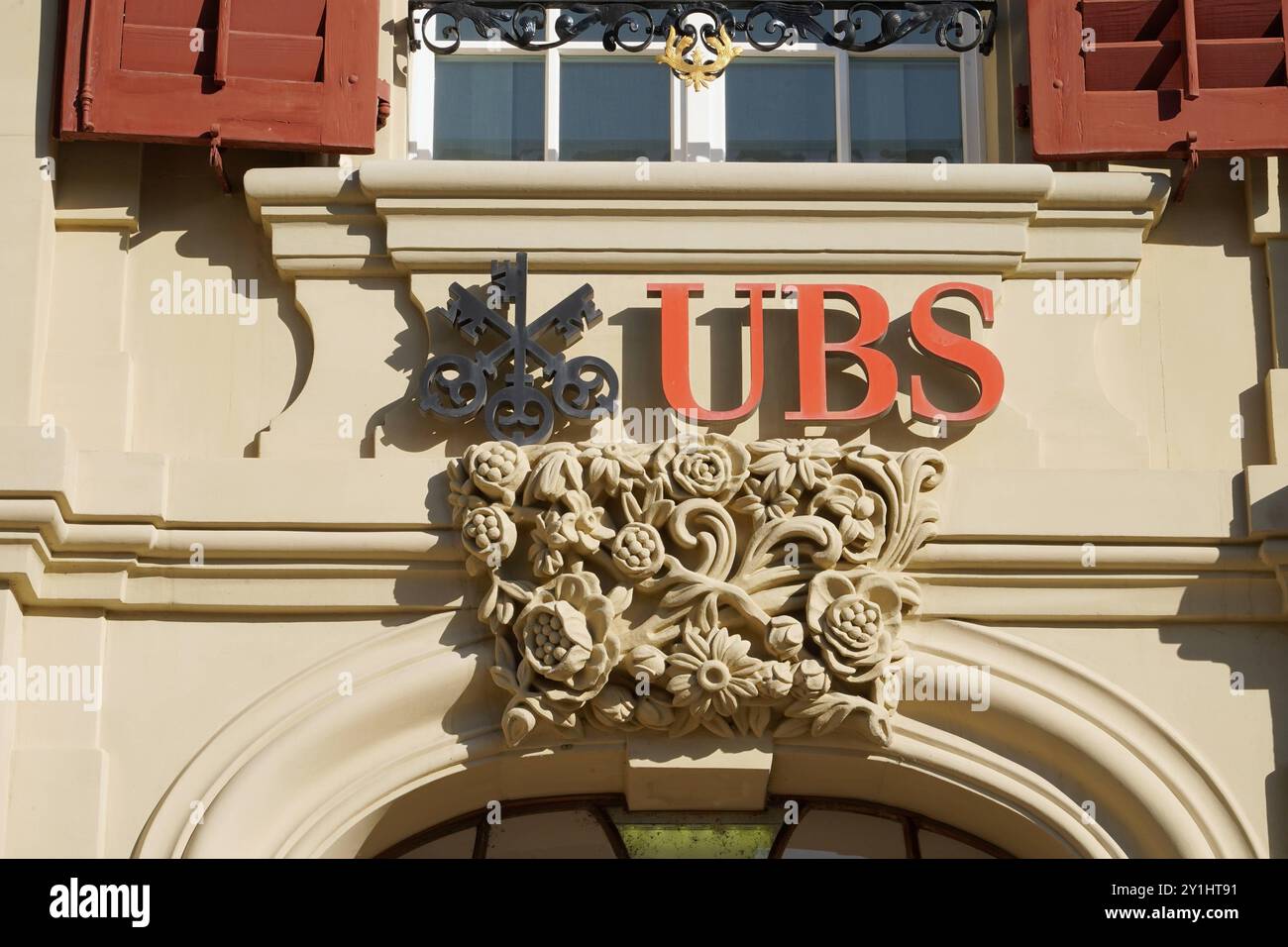 Anton Geisser 02.09.2024 Schweiz. Bild : Bank UBS Logo Schriftzug ...