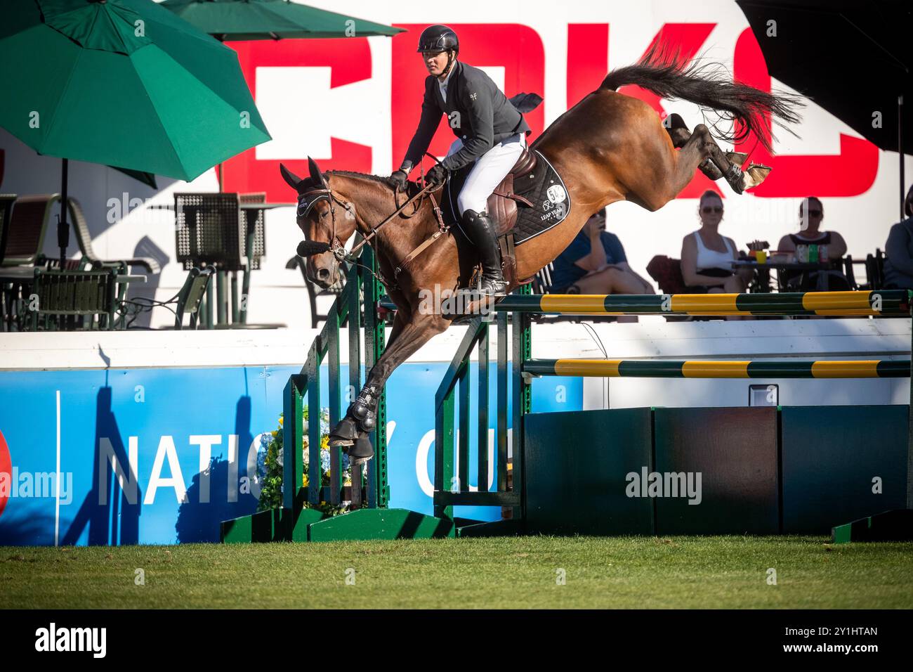 Calgary, Canada - Sept., 5, 2024. David O'Brien of Ireland riding El ...