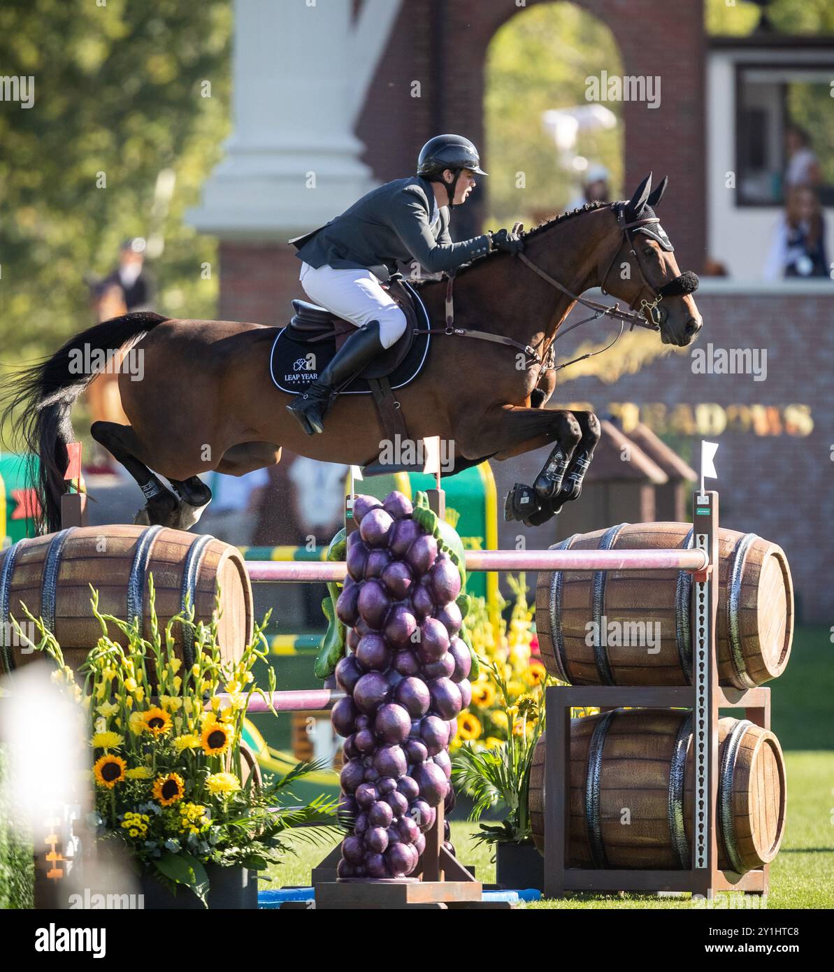 Calgary, Canada - Sept., 5, 2024. David O'Brien of Ireland riding El ...