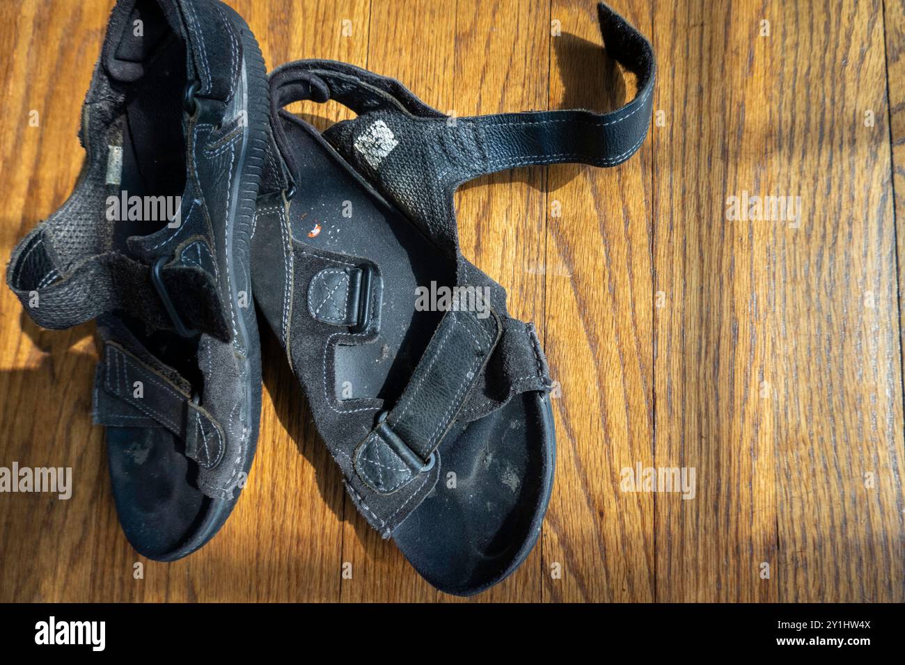 Still life of men's worn out sandals, USA 2024 Stock Photo - Alamy