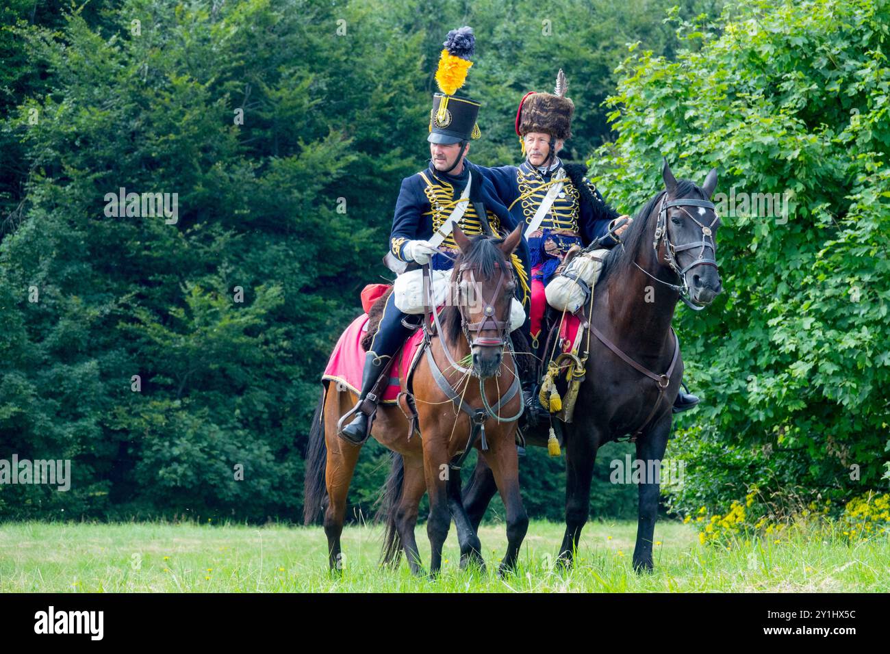Two Riders in Dragoon Uniform, Dragoons Uniforms, Austria-Hungarian ...