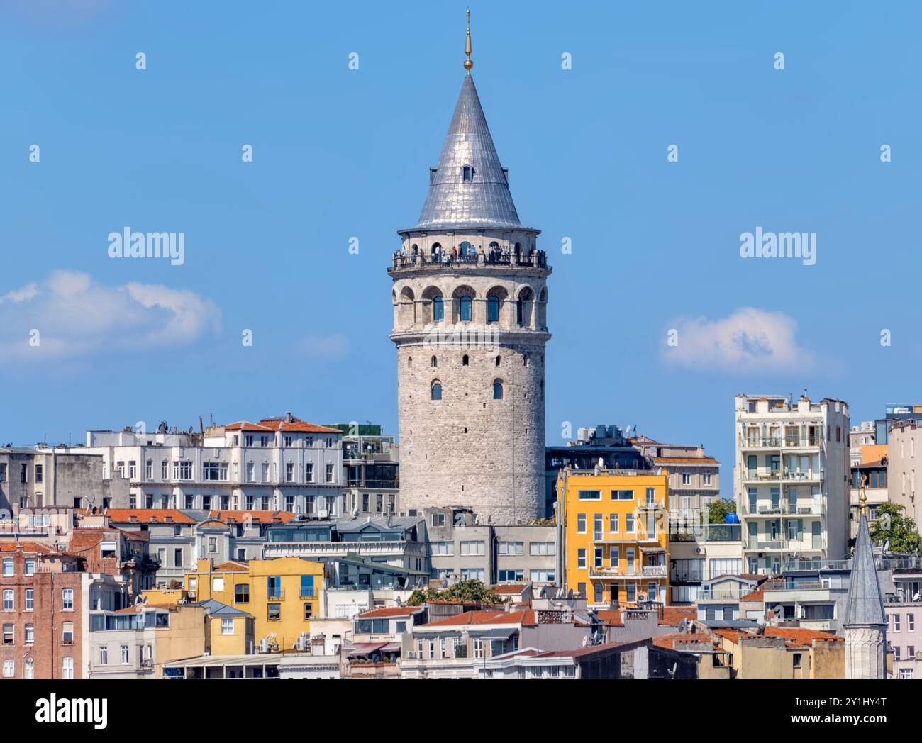 Galata Tower, also known as Galata Kulesi, Watchtower, Istanbul, Turkey ...