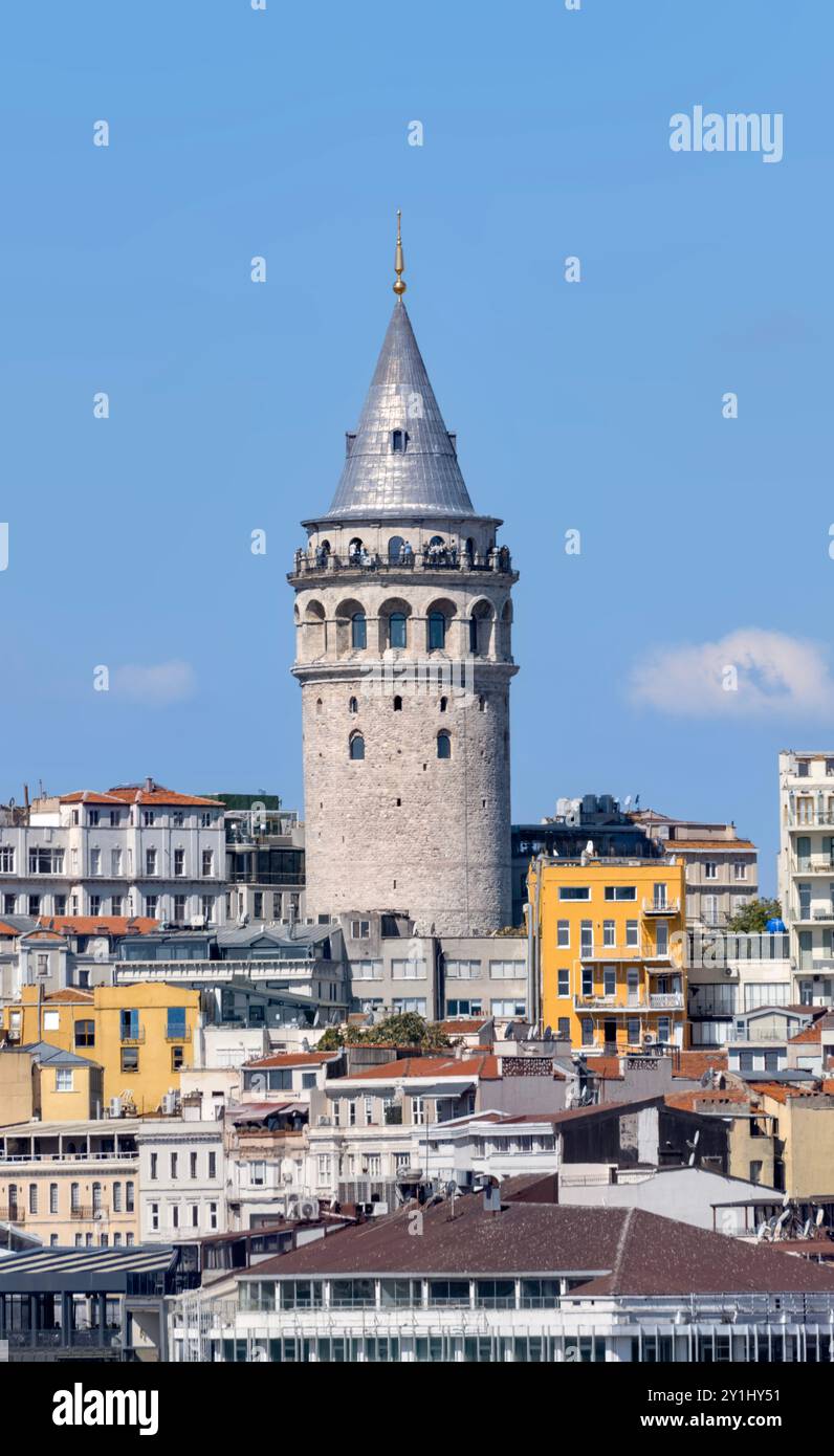 Galata Tower, also known as Galata Kulesi, Watchtower, Istanbul, Turkey ...