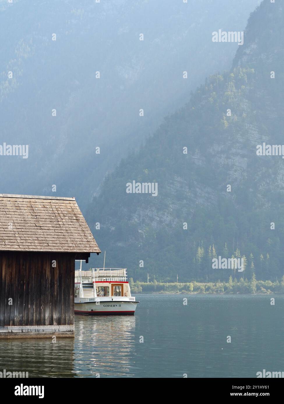 Hallstatt, Austria - 31 Aug, 2024: A quaint scene featuring a ...