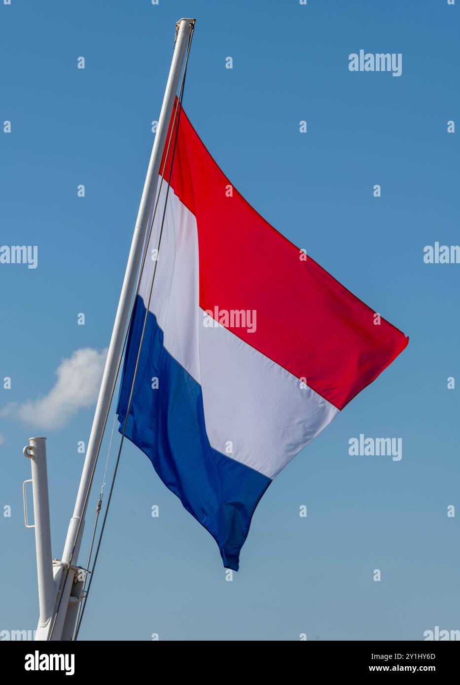 Dutch Flag on MS Oosterdam cruise ship Stock Photo - Alamy