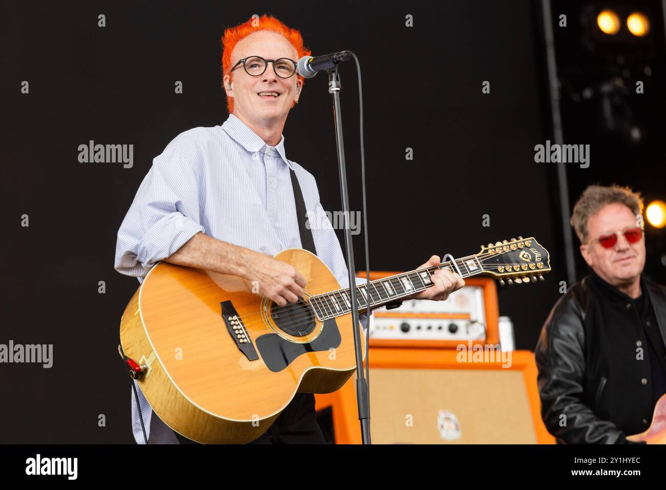 Fran Healy of Travis performs to the crowds at BBC Radio 2 in the Park ...