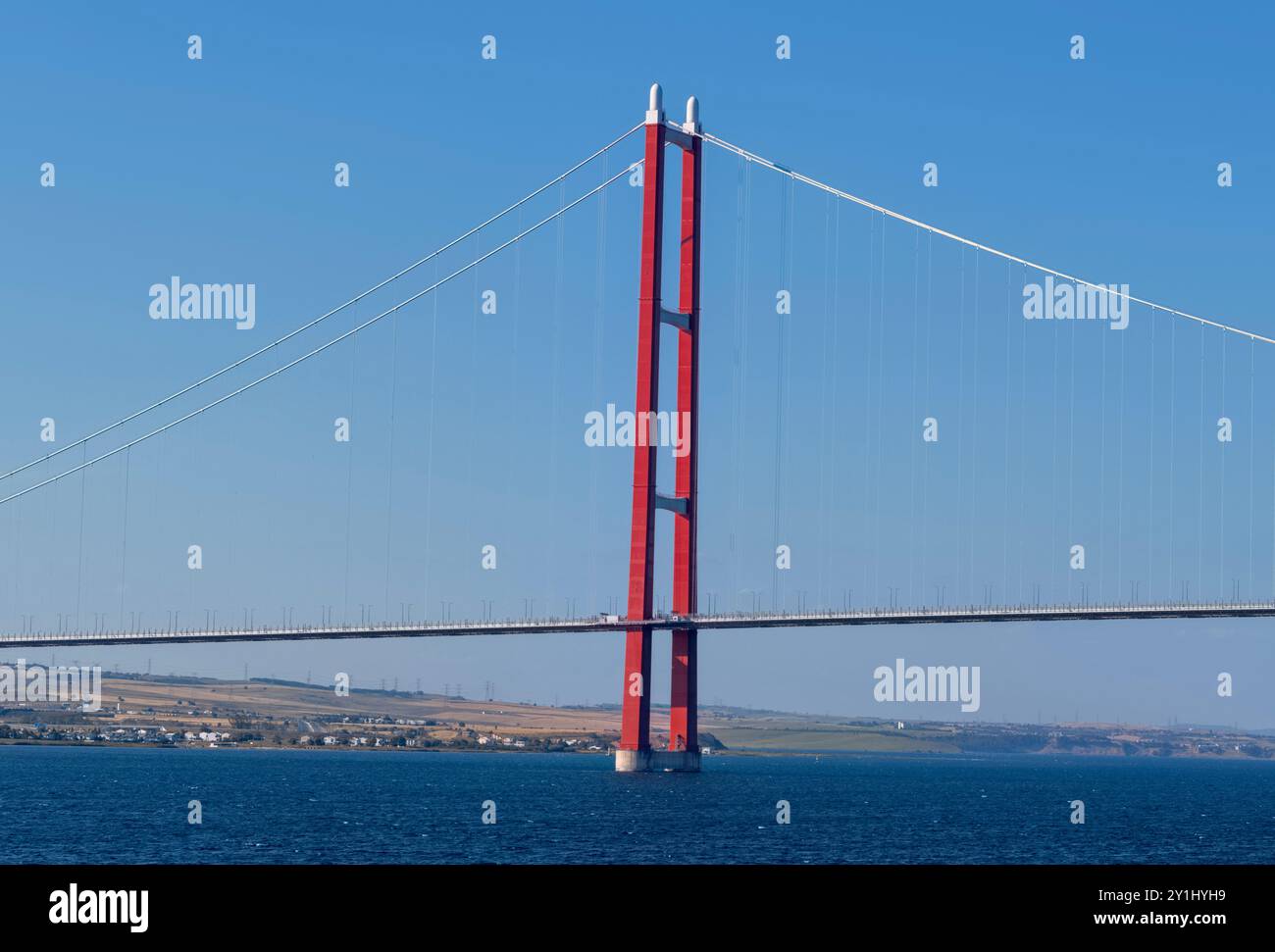 Istanbul Bosphorus Bridge also known as Canakkale Bridge, Turkey Stock ...