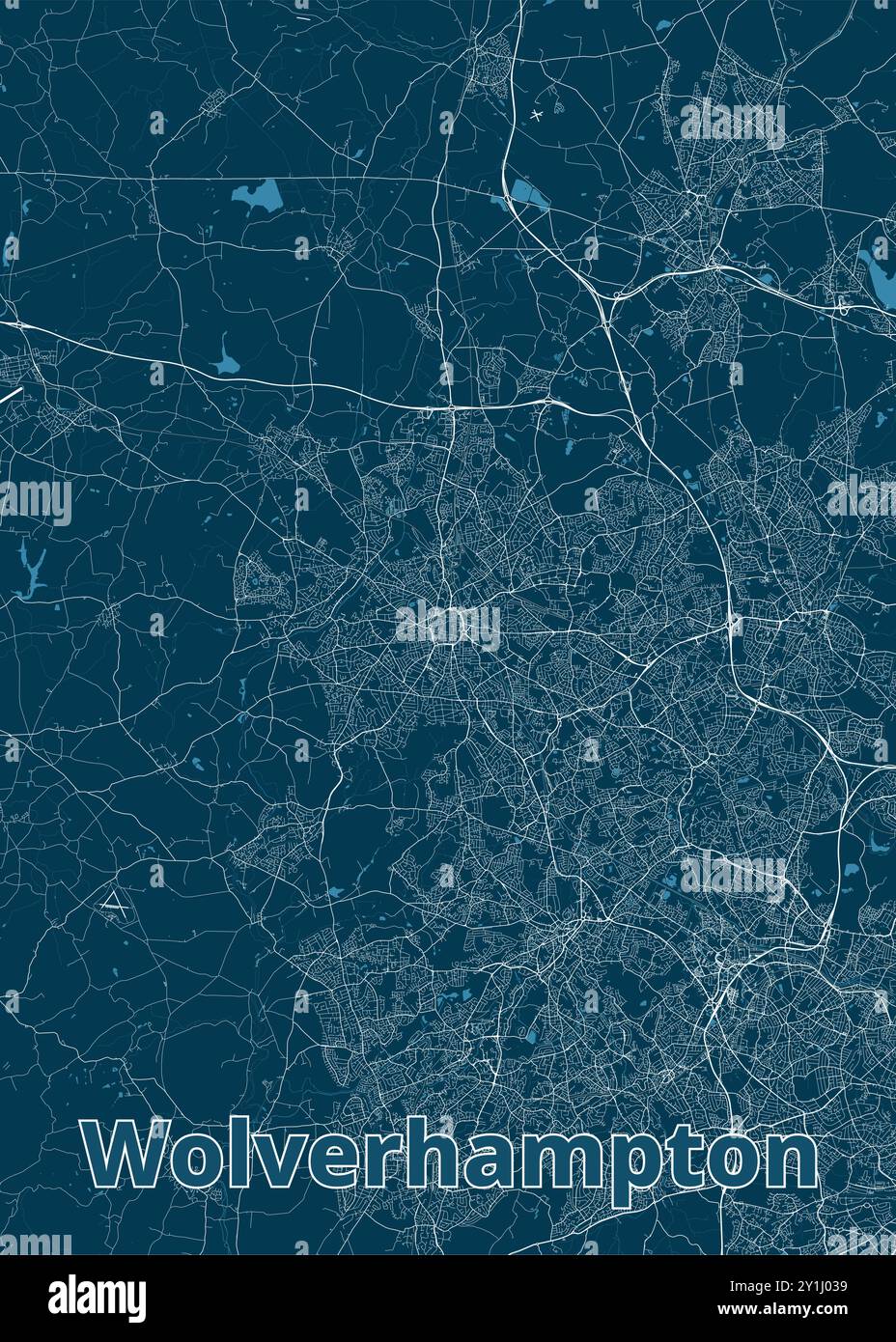 Map of wolverhampton hi-res stock photography and images - Alamy