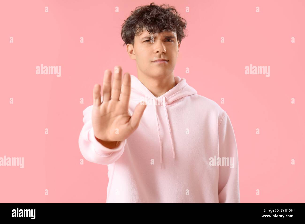 Displeased man rejecting something hi-res stock photography and images ...