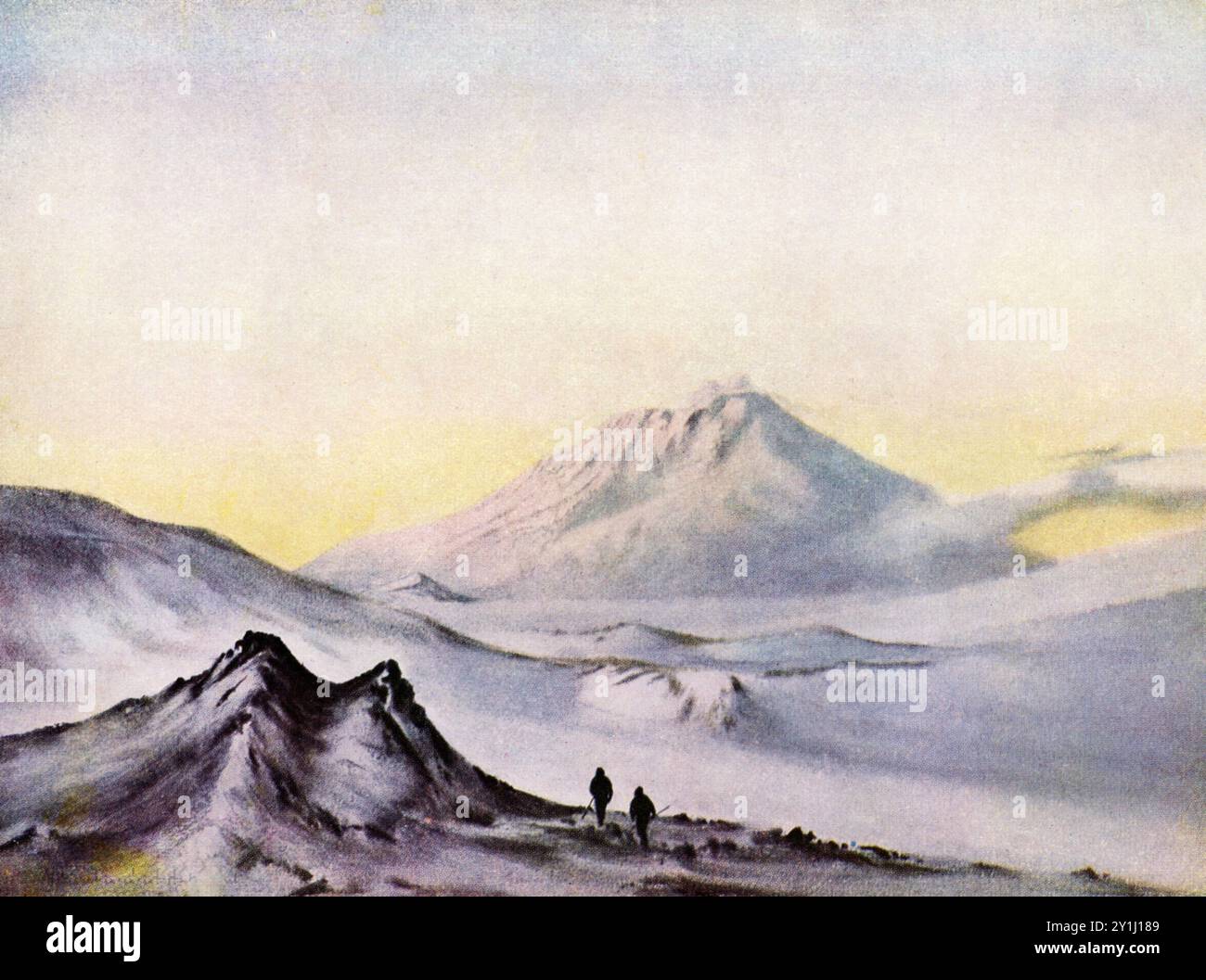 Mount Erebus from Hut Point, March 1911. By Edward Wilson (1872-1912 ...
