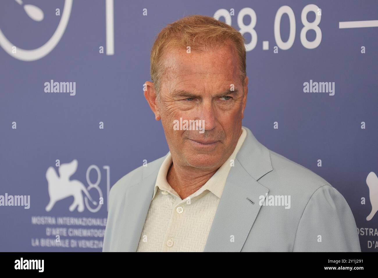 VENICE, ITALY - SEPTEMBER 07: Kevin Costner attends the "Horizon: An ...