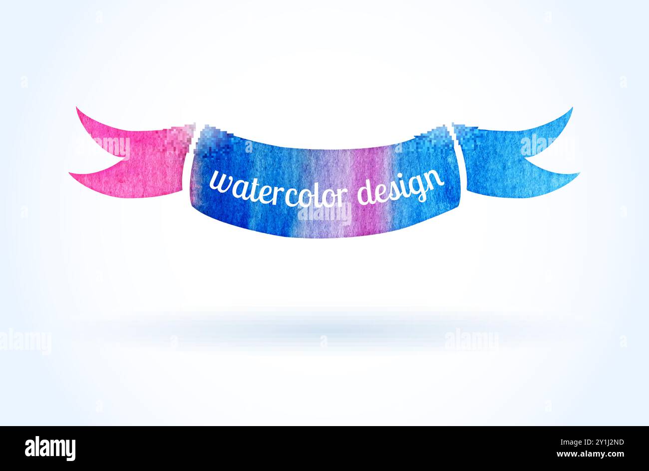 Abstract watercolor banner for background. Vector illustration Stock ...