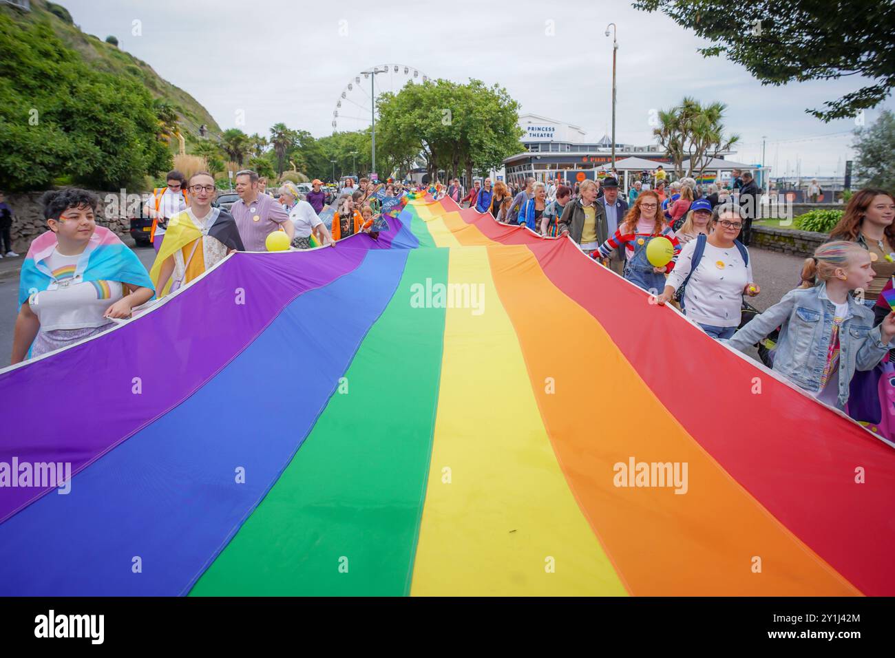 Torquay, UK. 7 September 2024. It didn't rain on their parade at Torbay ...
