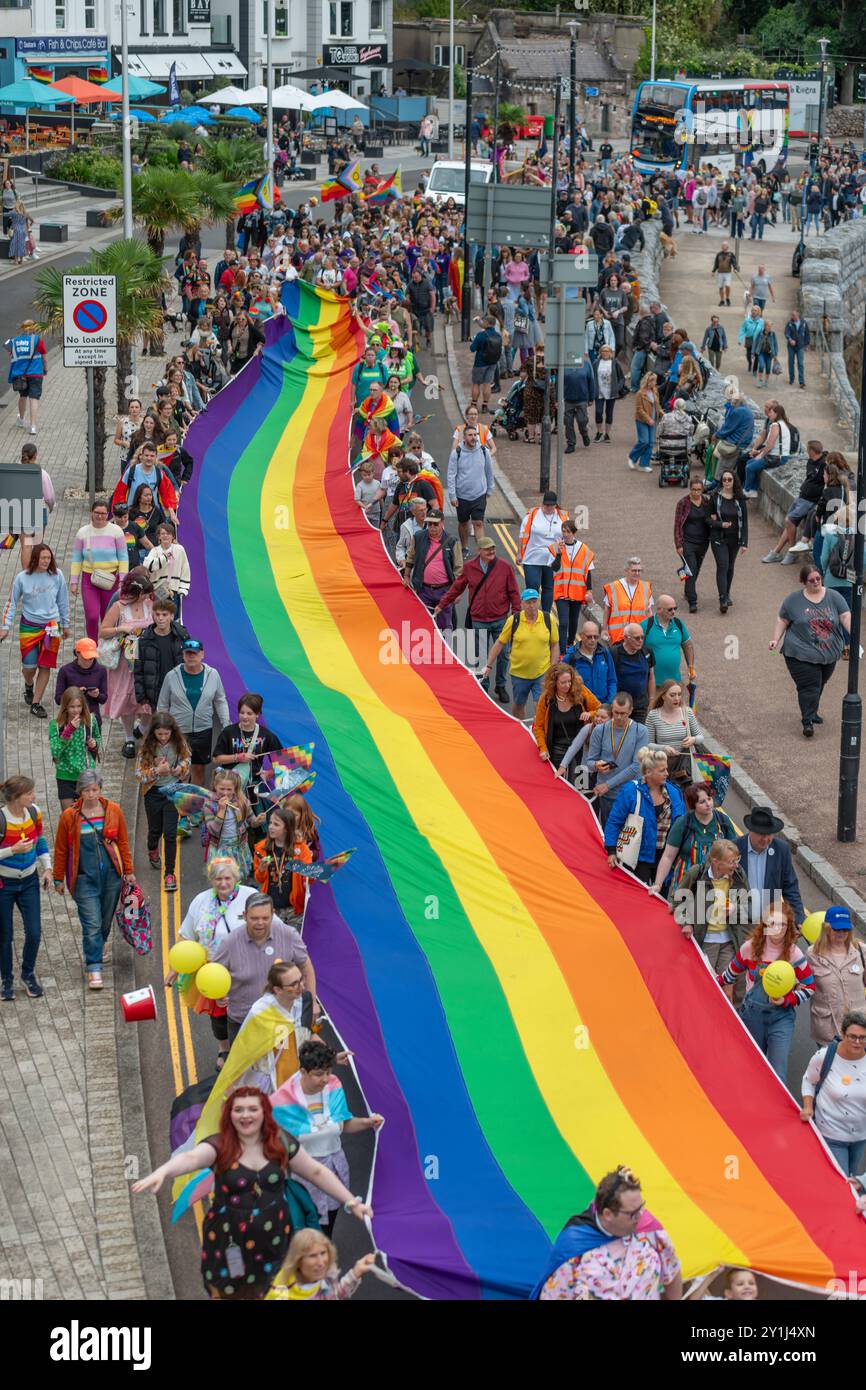Torquay, UK. 7 September 2024. It didn't rain on their parade at Torbay ...