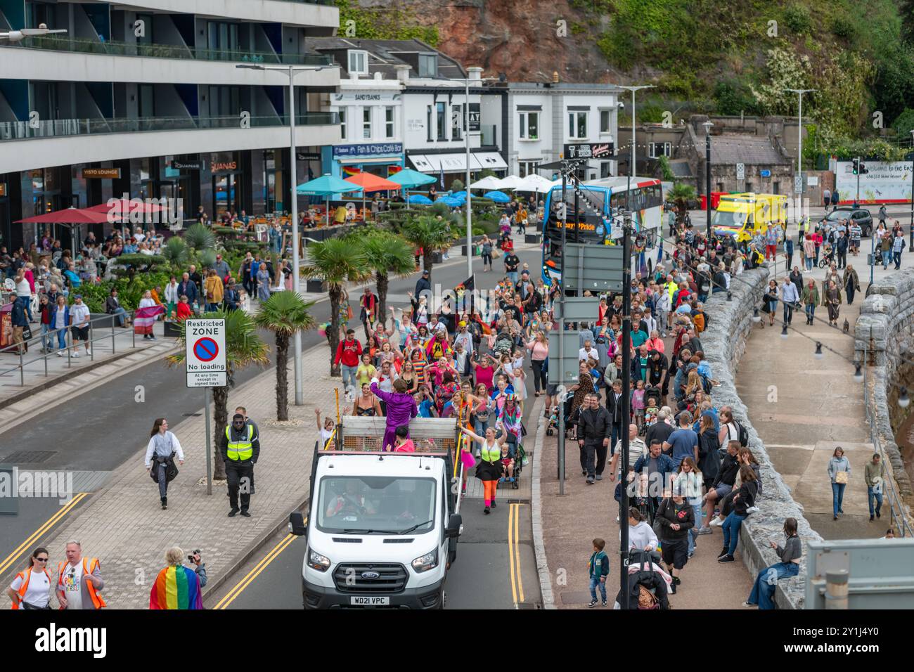 Torquay, UK. 7 September 2024. It didn't rain on their parade at Torbay ...