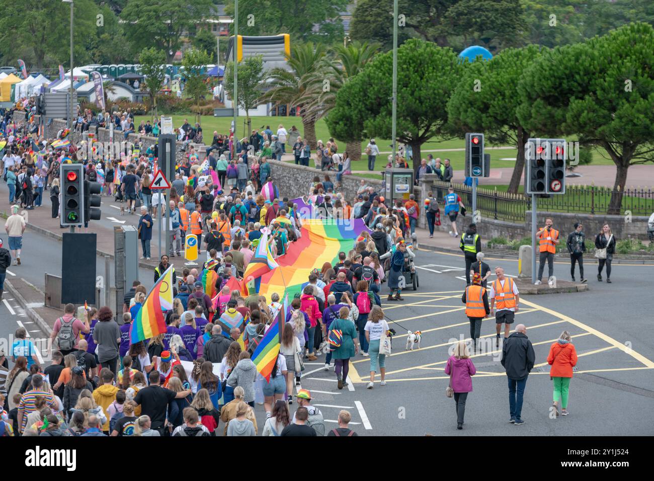 Torquay, UK. 7 September 2024. It didn't rain on their parade at Torbay ...