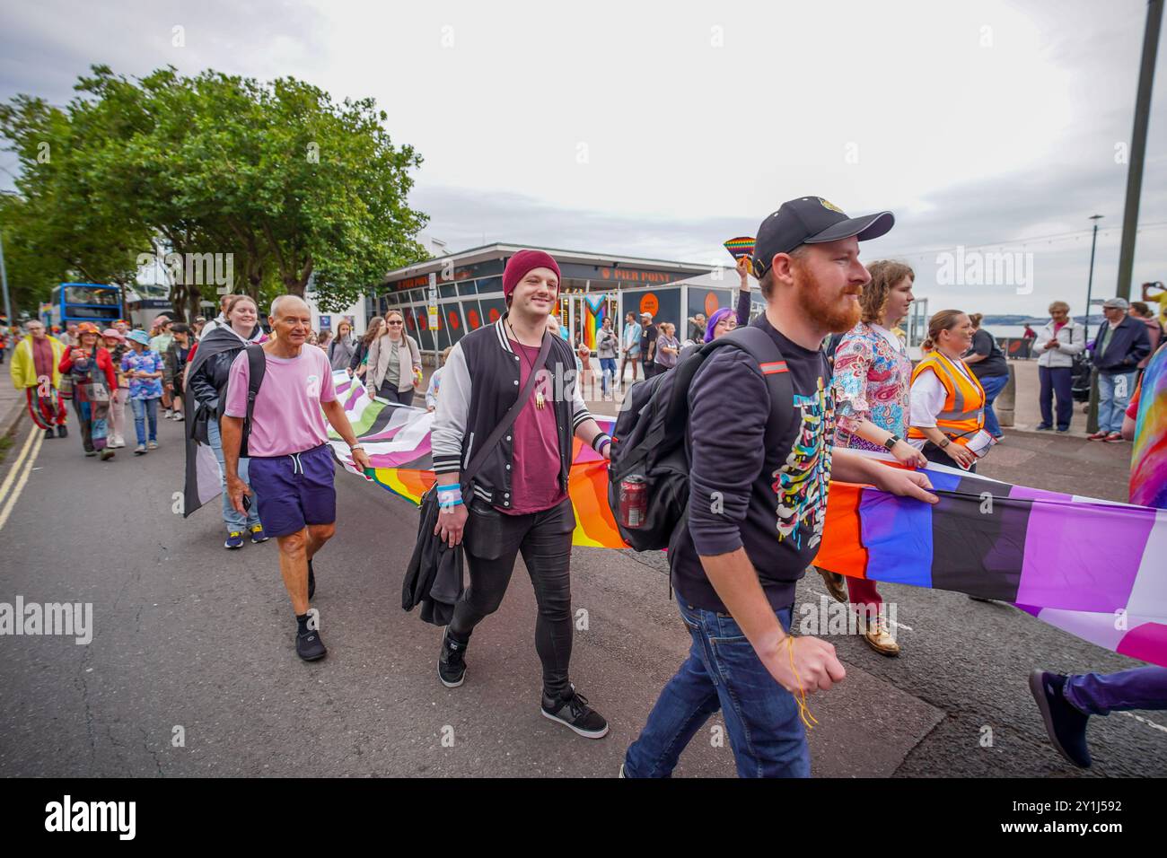 Torquay, UK. 7 September 2024. It didn't rain on their parade at Torbay ...