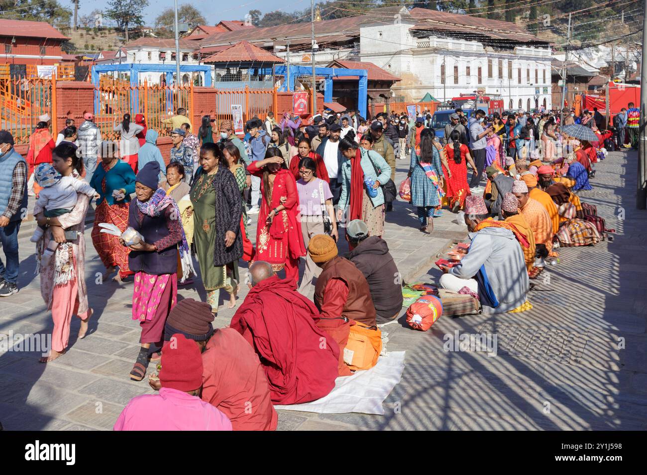 Day before the 2024 Maha Shivaratri festival at the Pashupatinath ...