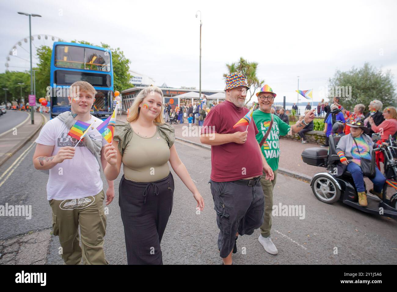 Torquay, UK. 7 September 2024. It didn't rain on their parade at Torbay ...