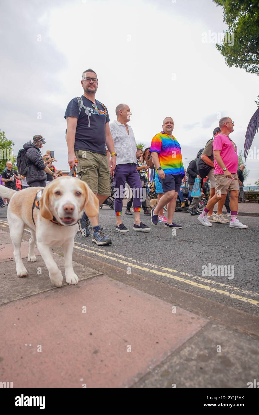 Torquay, UK. 7 September 2024. It didn't rain on their parade at Torbay ...