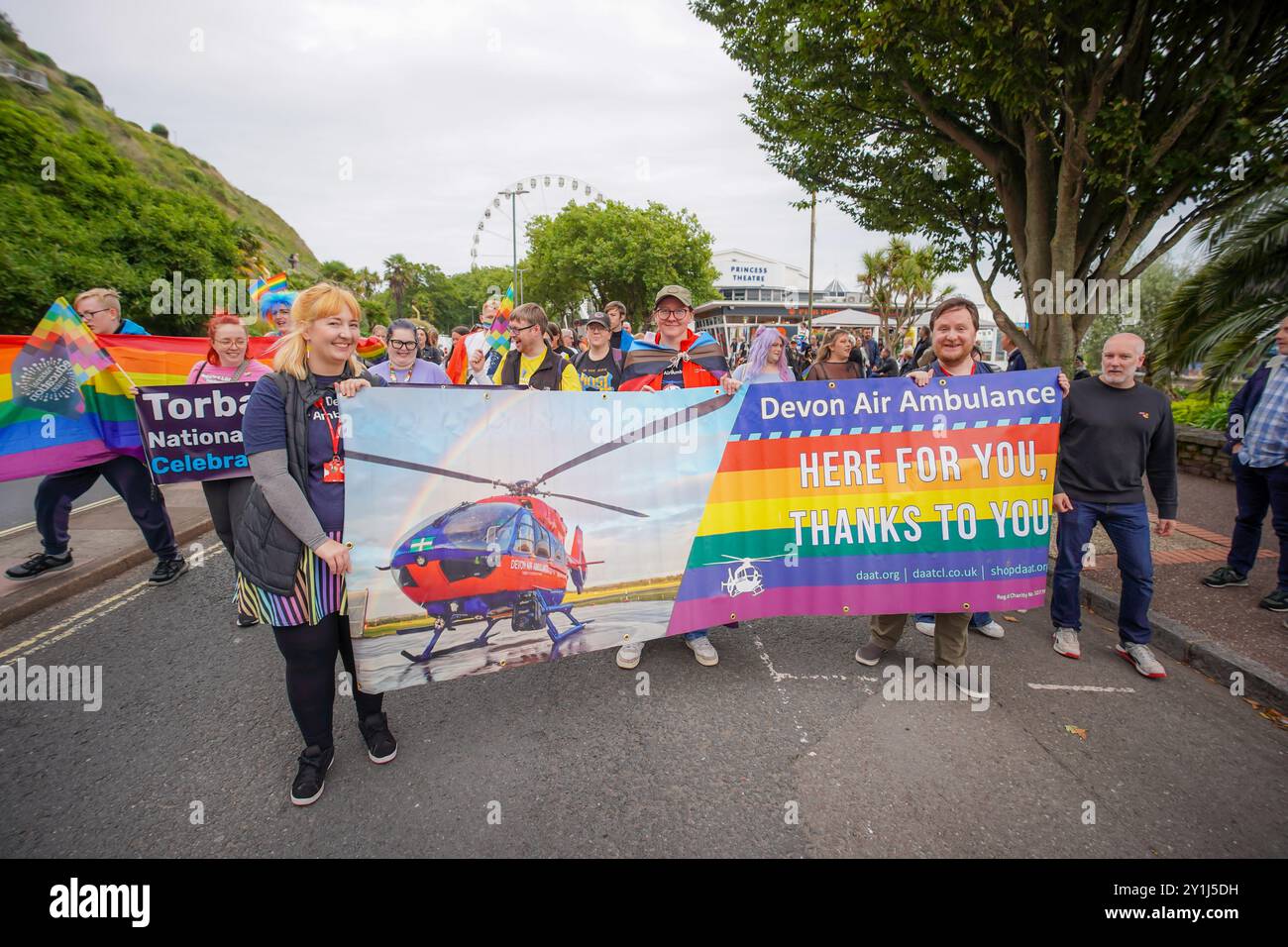 Torquay, UK. 7th Sep, 2024. It didn't rain on their parade at Torbay ...