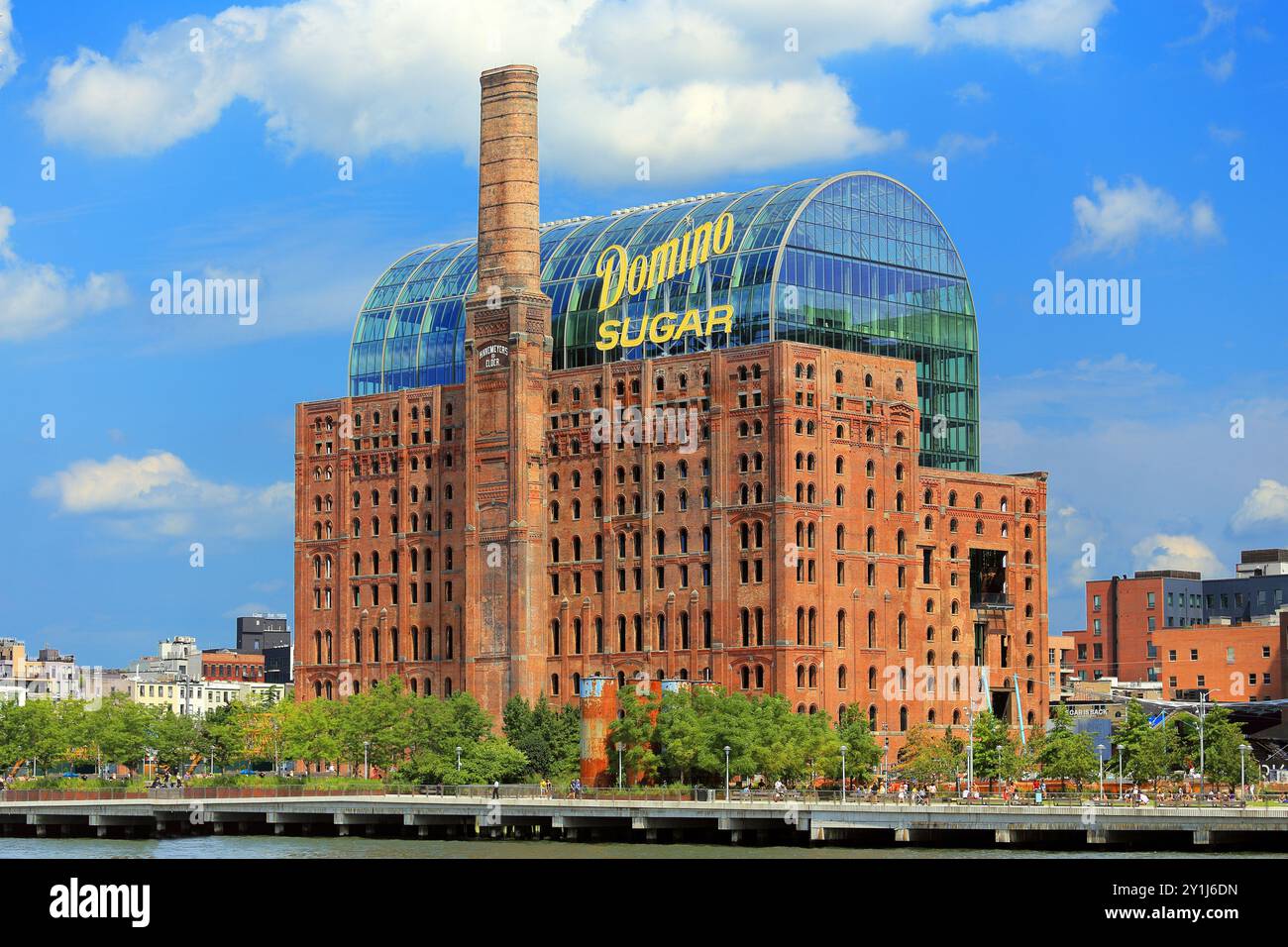 The Domino Sugar factory no longer used for manufacturing on the east ...