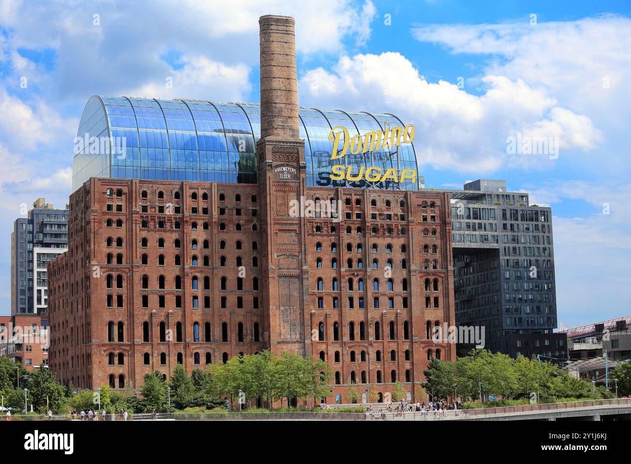The Domino Sugar factory no longer used for manufacturing on the east ...