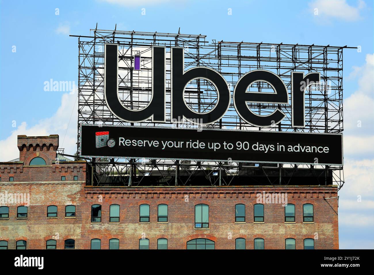 Uber sign Bronx New York Stock Photo - Alamy