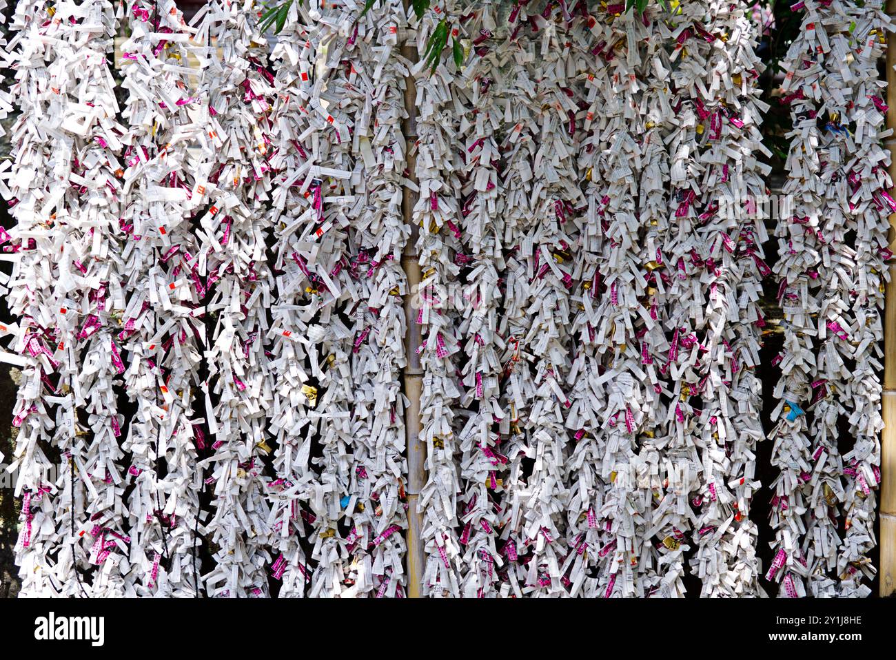 Letters with wishes in a japanese temple Stock Photo - Alamy