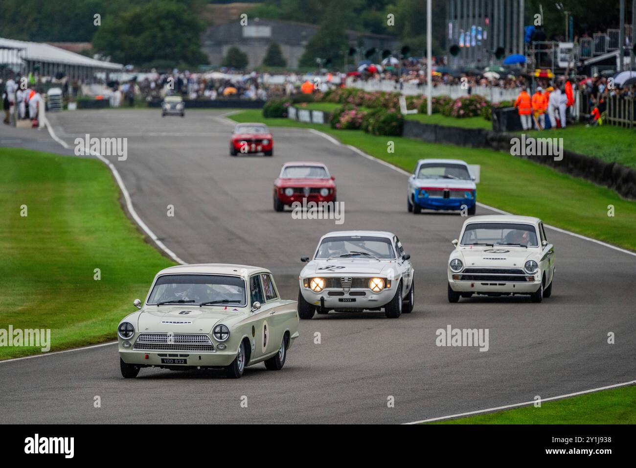 Goodwood, UK. 7th Sep, 2024. The St Mary's Trophy race for saloon cars ...