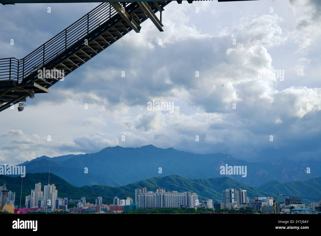 Sokcho, Korea, korea, Geumgang Grand Bridge, stairs, cityscape, skyline ...