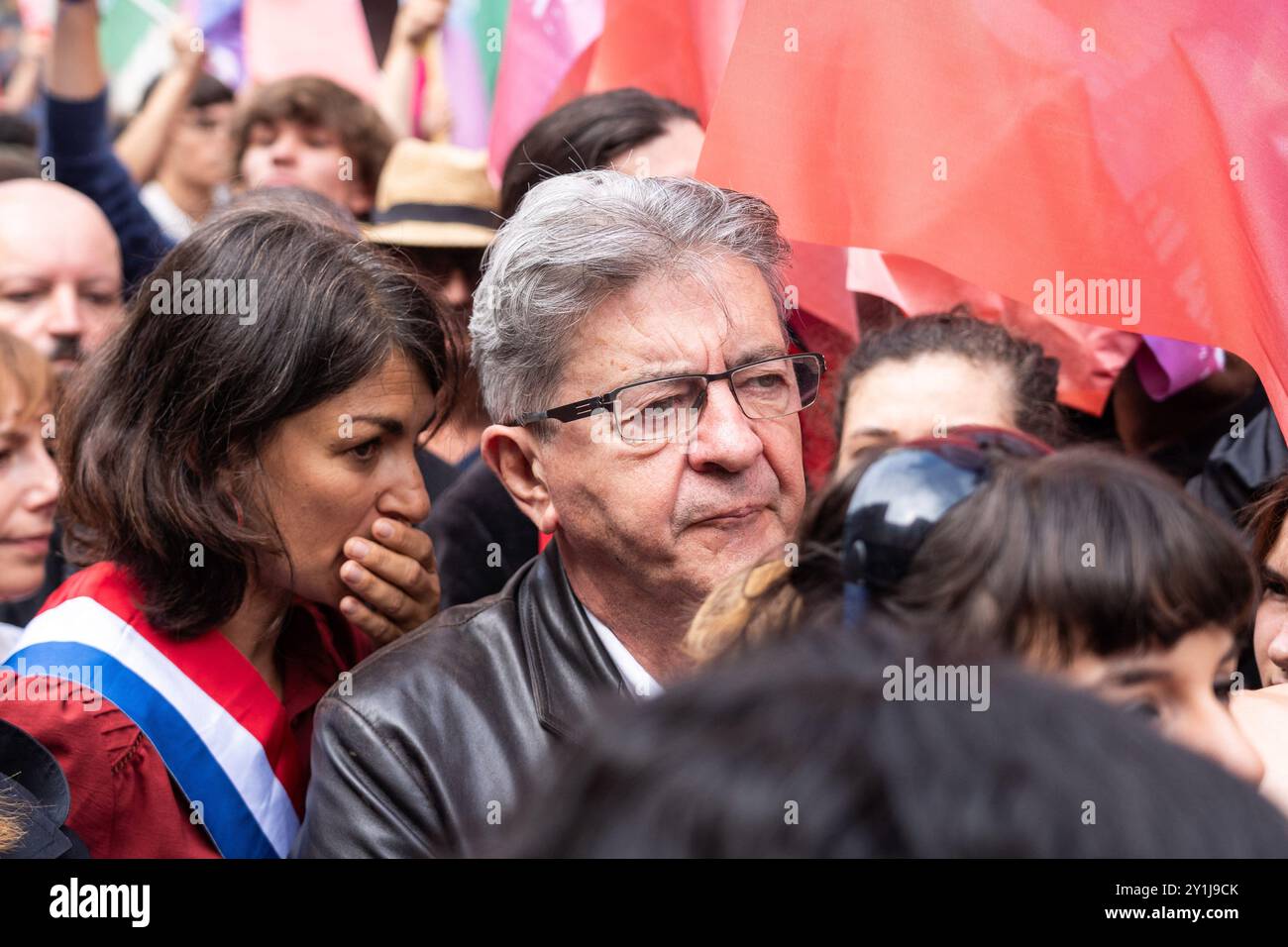 French left-wing La France Insoumise (LFI) party founder Jean-Luc ...