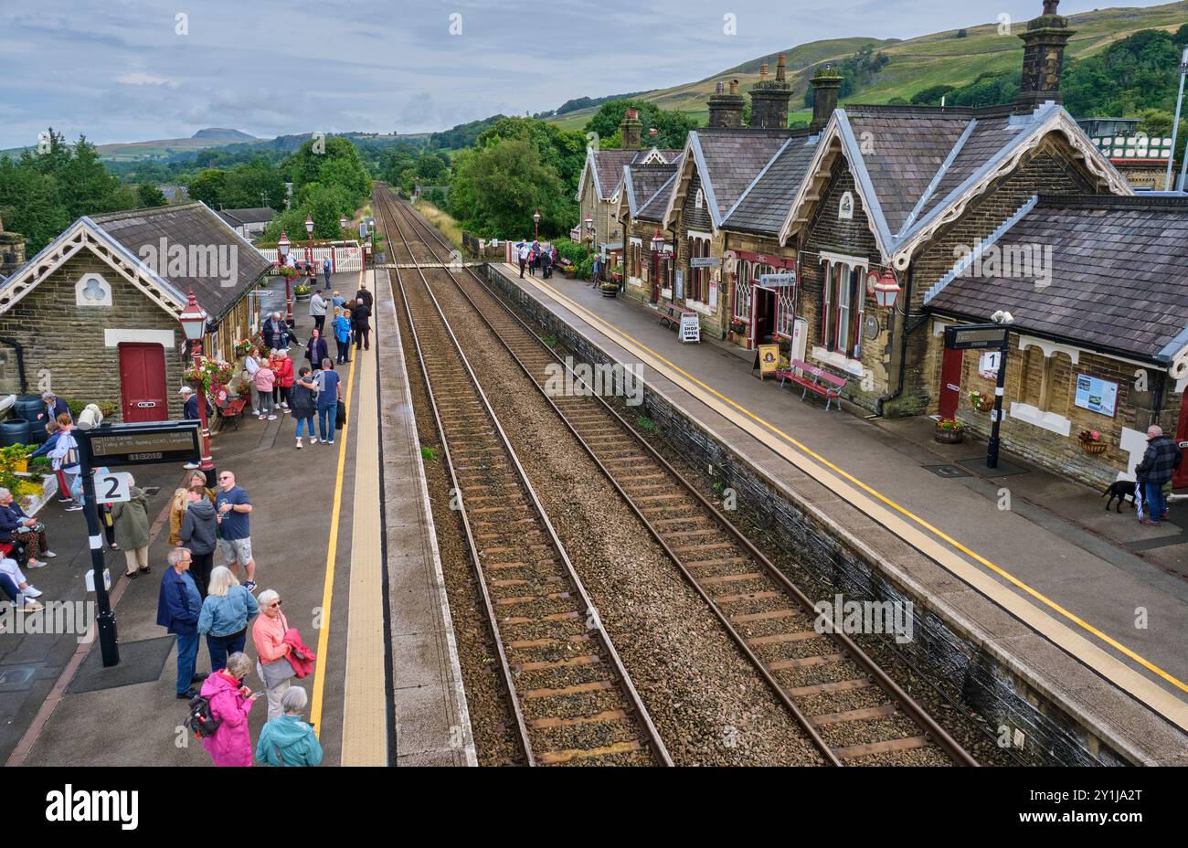 Settle Station on the Settle to Carlisle Railway Line, Settle, North ...