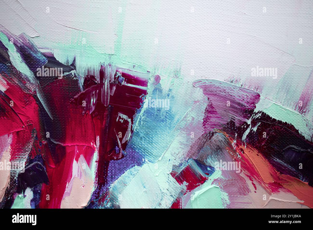 Abstract expressionism artwork featuring vibrant colors and dynamic ...