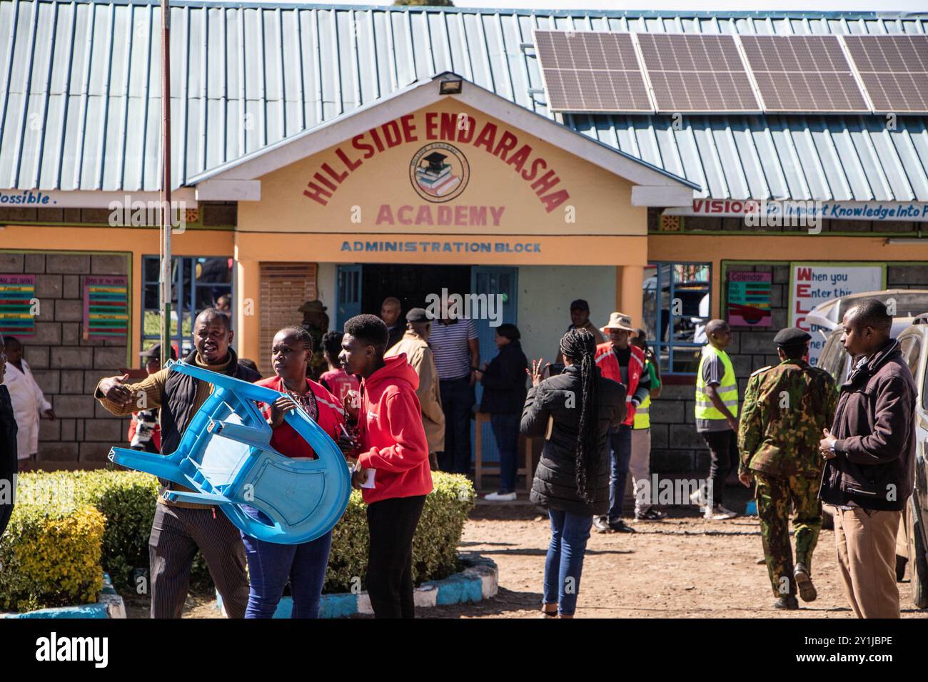 Nyeri, Kenya. 07th Sep, 2024. People are seen at the compound of ...