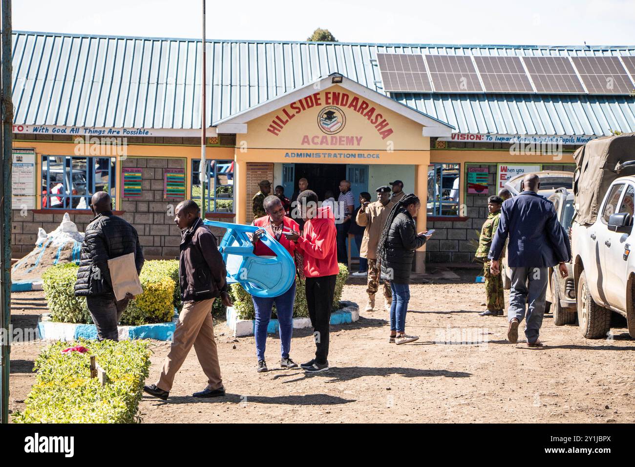 Nyeri, Kenya. 07th Sep, 2024. People are seen at the compound of ...