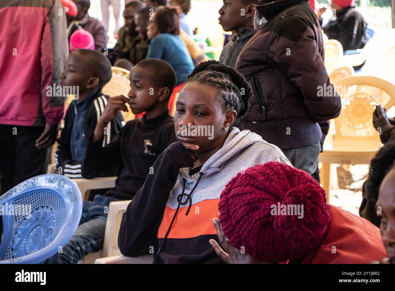 Nyeri, Kenya. 07th Sep, 2024. Relatives of the victims of Hillside ...