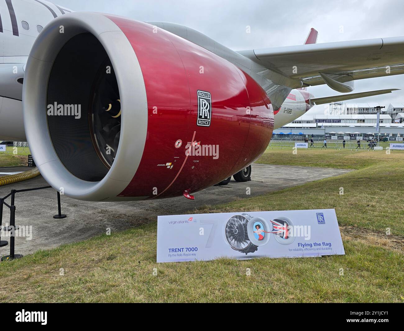 Rolls-Royce Trent 772 Jet Engine on an A330-900 Stock Photo - Alamy