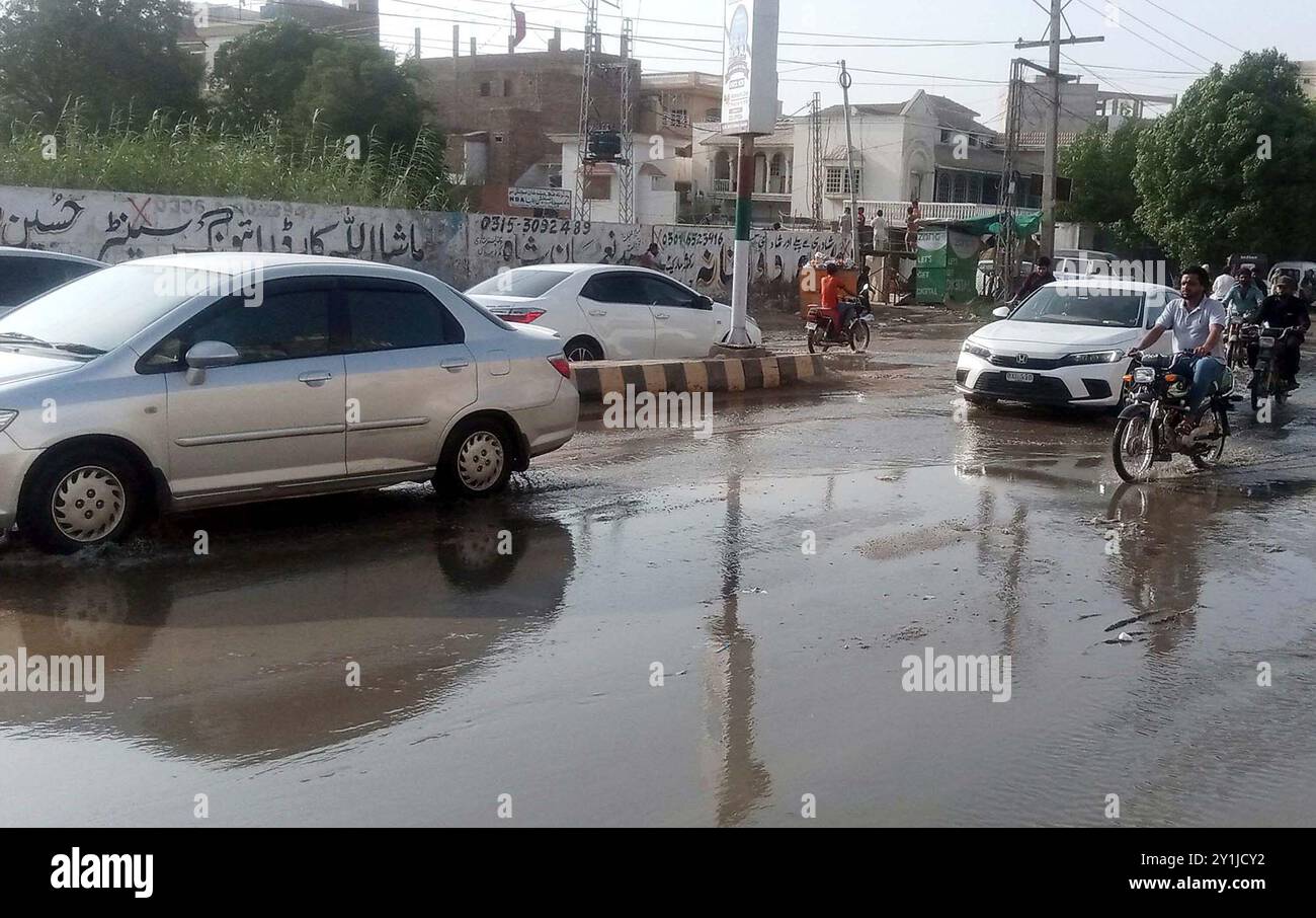 Inundated road by overflowing sewerage water creating problems for ...