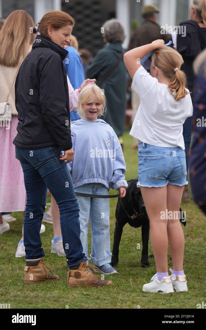 Mia Tindall (right) and her sister Lena Elizabeth Tindall (centre), at ...