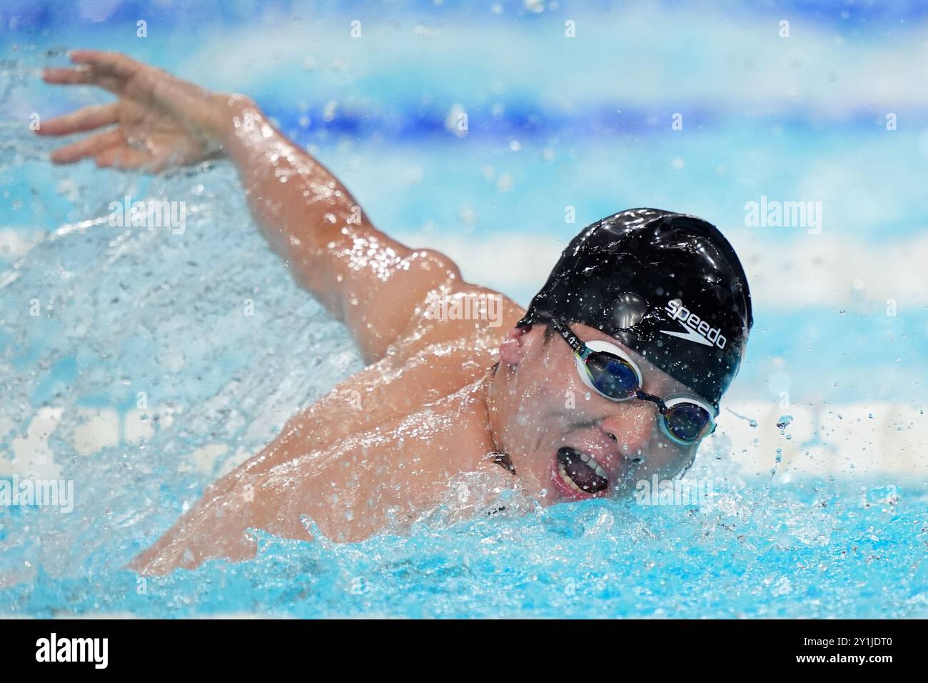 China's Ting Li during Men's 100m Butterfly S8 Final at the Paris La ...