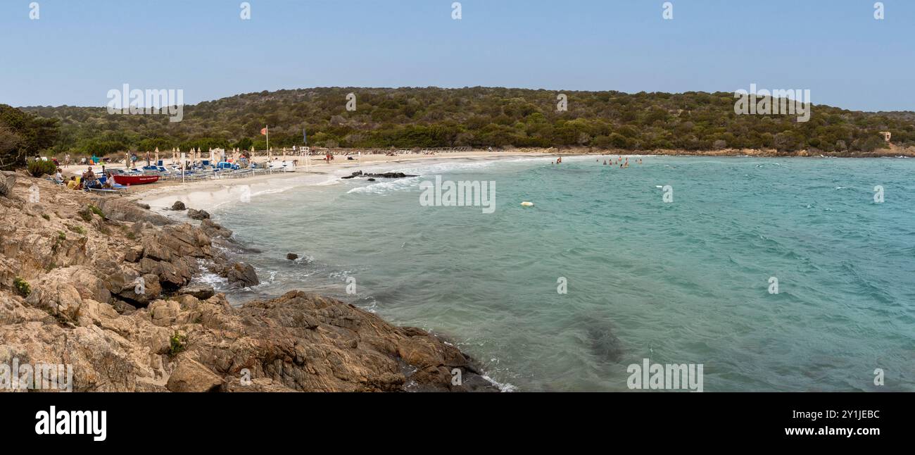 Caprera, Italy - August 27, 2023: Spiaggia del Relitto (Shipwreck Beach ...