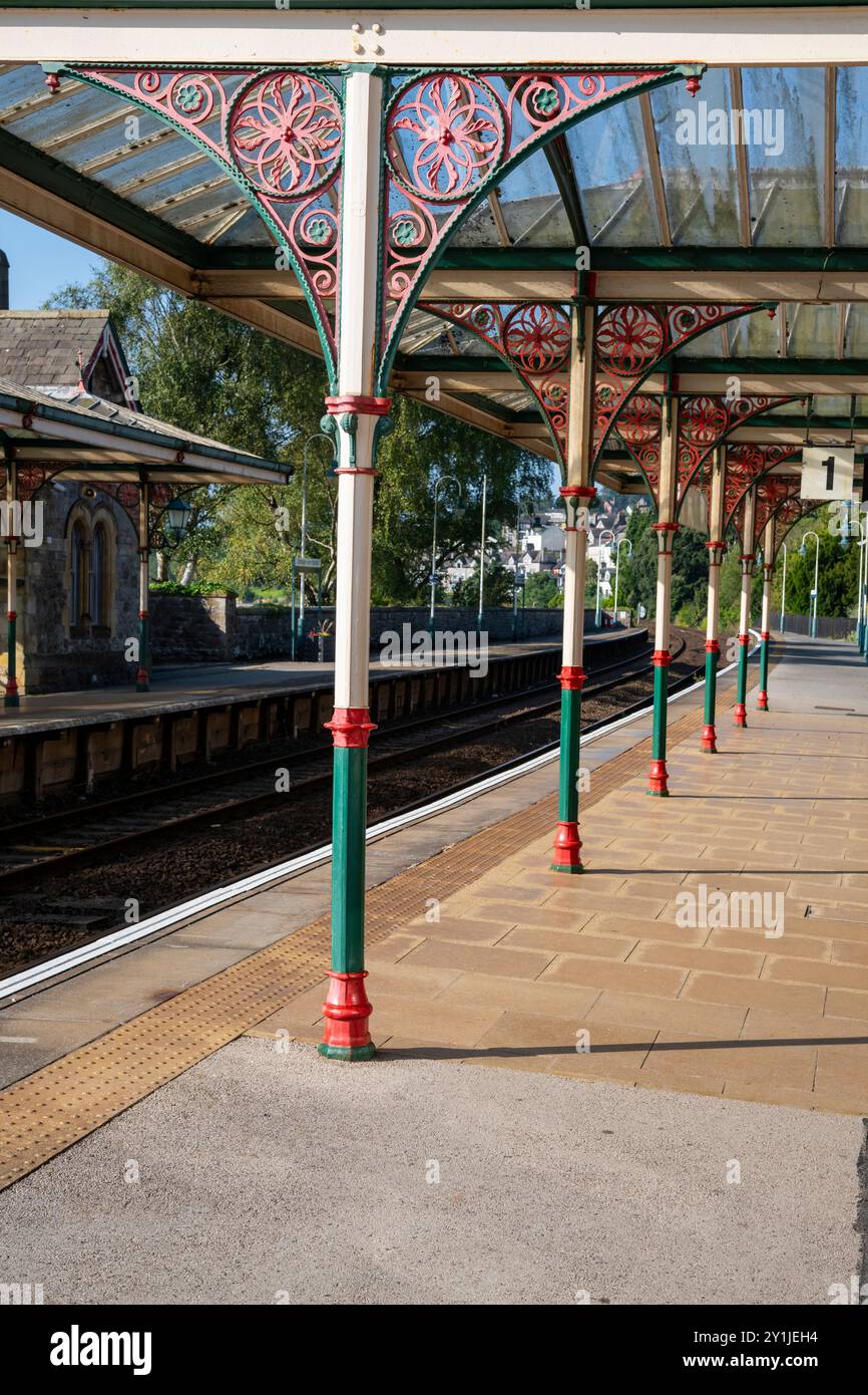 Beautiful Railway Station at Grange-over-Sands on the edge of Morecambe ...