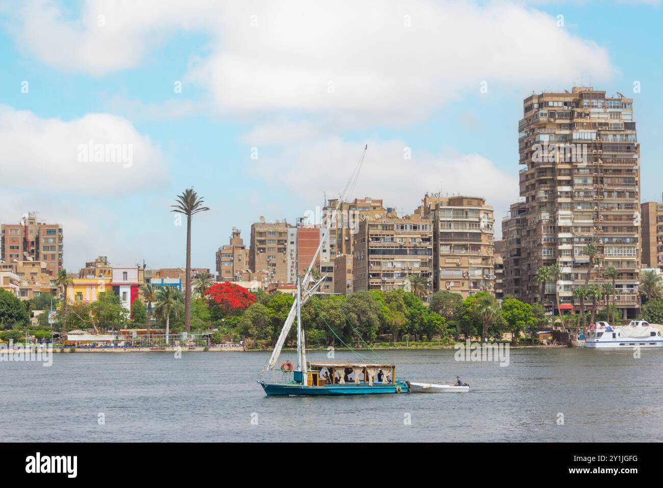 Boat on the Nile River, Cairo, Egypt Stock Photo - Alamy