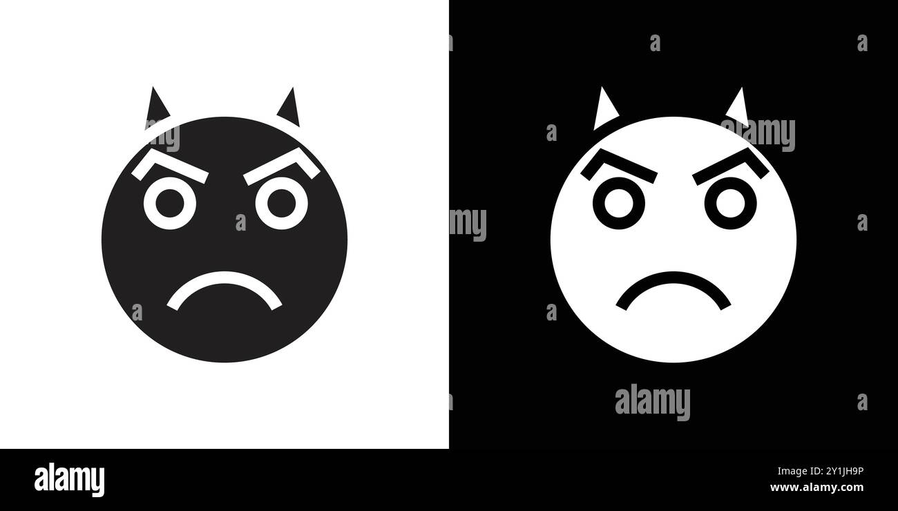 anger icon simple flat vector symbol outline collection set logo Stock ...