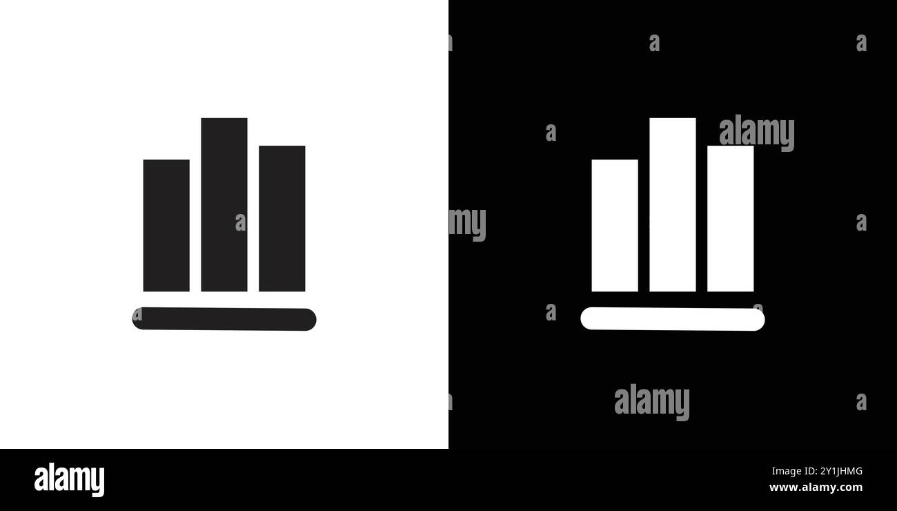 Data Visualisation icon design simple flat vector symbol outline ...